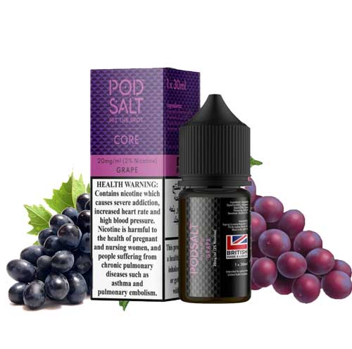 POD SALT - GRAPE Salt 20mg - Pod Salt Core Grape in Riyadh - Vape Khobar